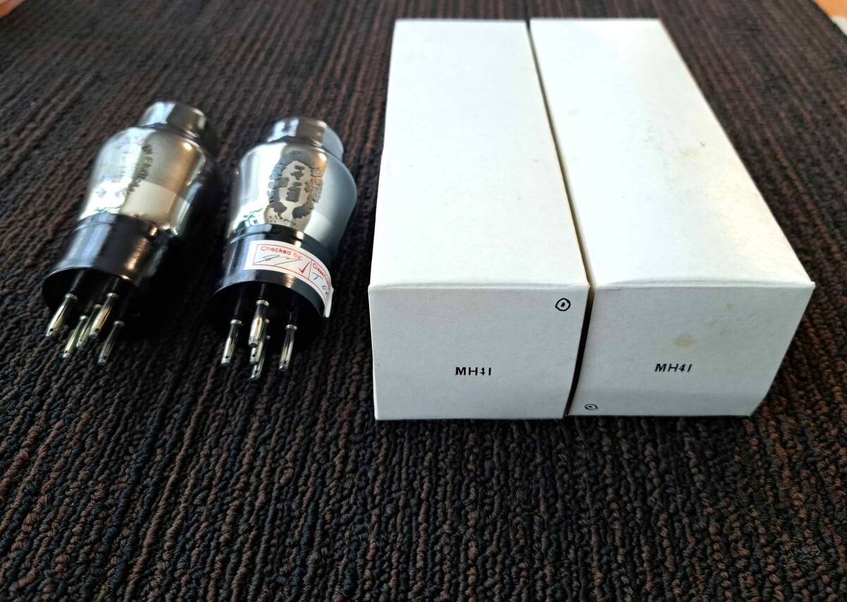 Yahoo!オークション - 英国ビンテージ管 MH41 2本セット 中古品 白箱