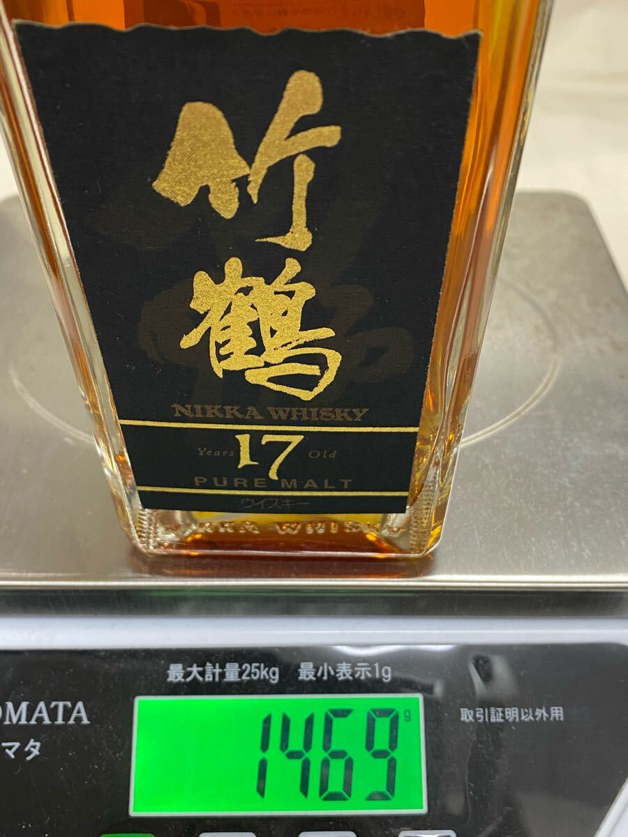 Yahoo!オークション - NIKKA ニッカ 竹鶴 17年 ピュアモルト ウィスキ...