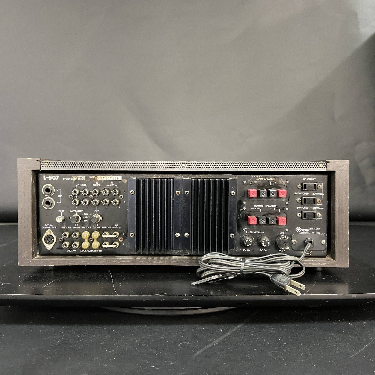 Yahoo!オークション - 【 J 】6587 LUXMAN L-507 プリメインアンプ ラ...