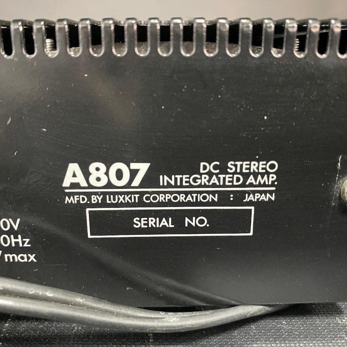 Yahoo!オークション - 【 J 】6840 LUXKIT A807 プリメインアンプ ラッ...