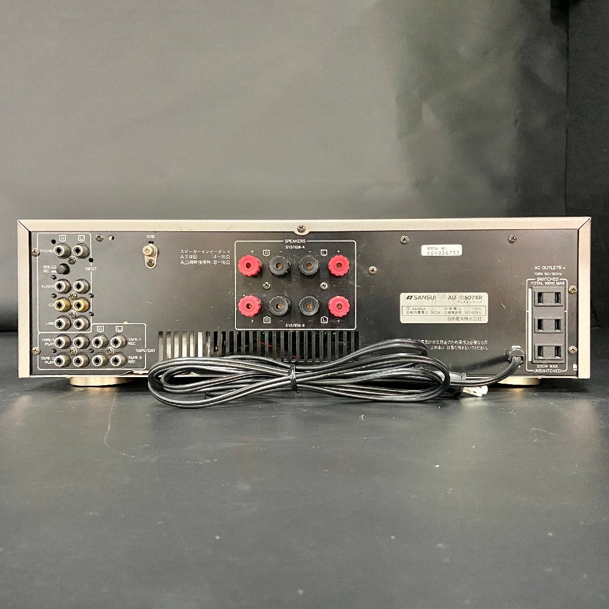 Yahoo!オークション - 【 J 】6895 SANSUI AU-α507XR プリメインアン...