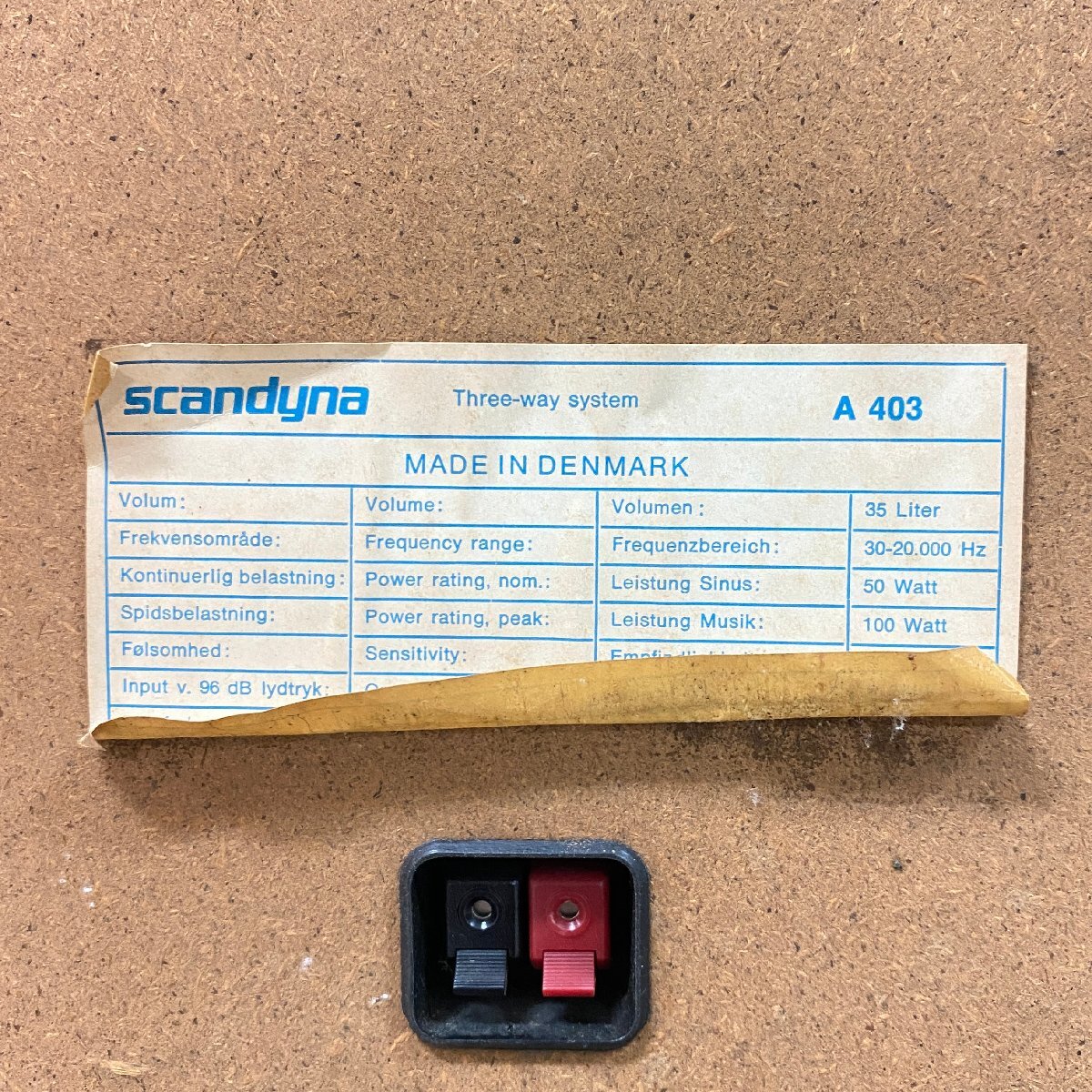 Yahoo!オークション - 【 C 】複6677 Scandyna A403 スピーカー ペア ...