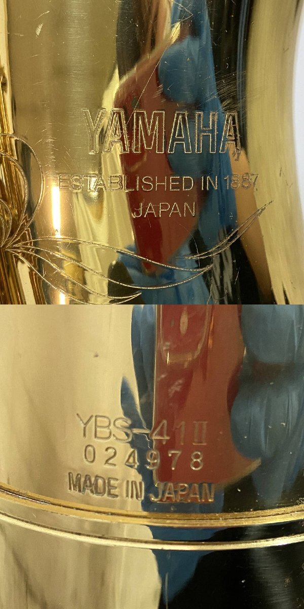 Yahoo!オークション - 【 C 】5938 YAMAHA YBS-41II #024978 バリトン...
