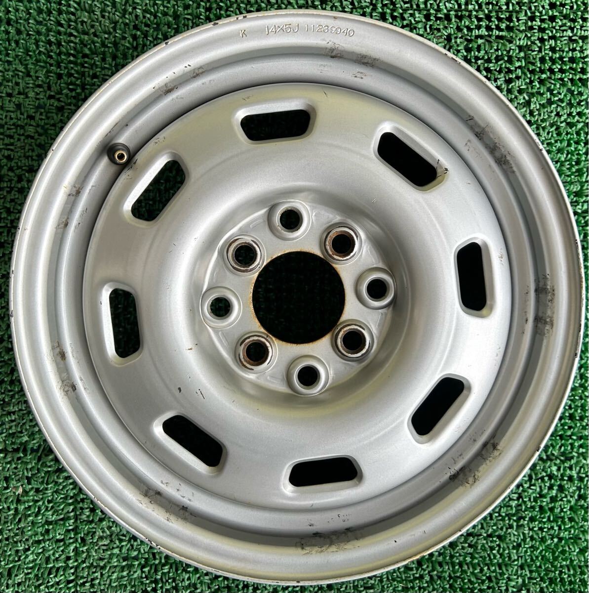 Yahoo!オークション - 14インチスチールホイール 4本セット 4穴 PCD10...