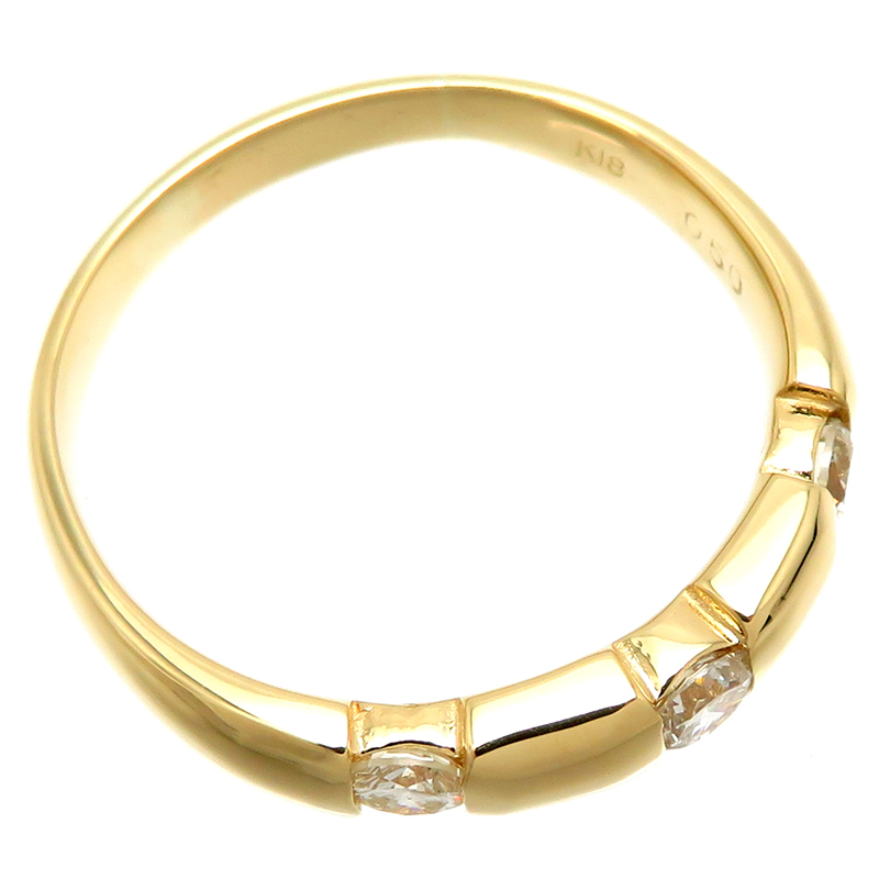 銀座店 Non Brand ノンブランド K18YG 0.50ct ダイヤモンド リング 指輪 K18イエローゴールド 19号 メンズ DH81218(ゴールド)｜売買されたオークション情報 ...