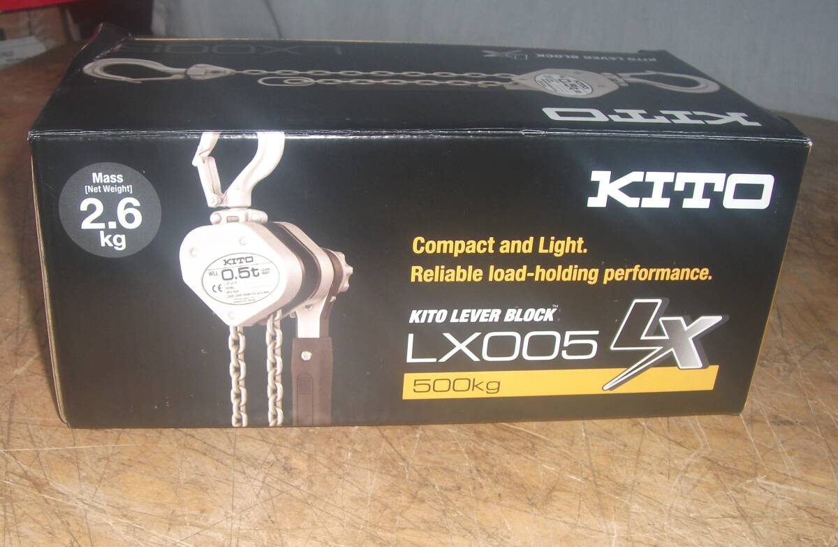 Yahoo!オークション - キトー(KITO) レバーブロックLX形 500kg x 1.2m ...