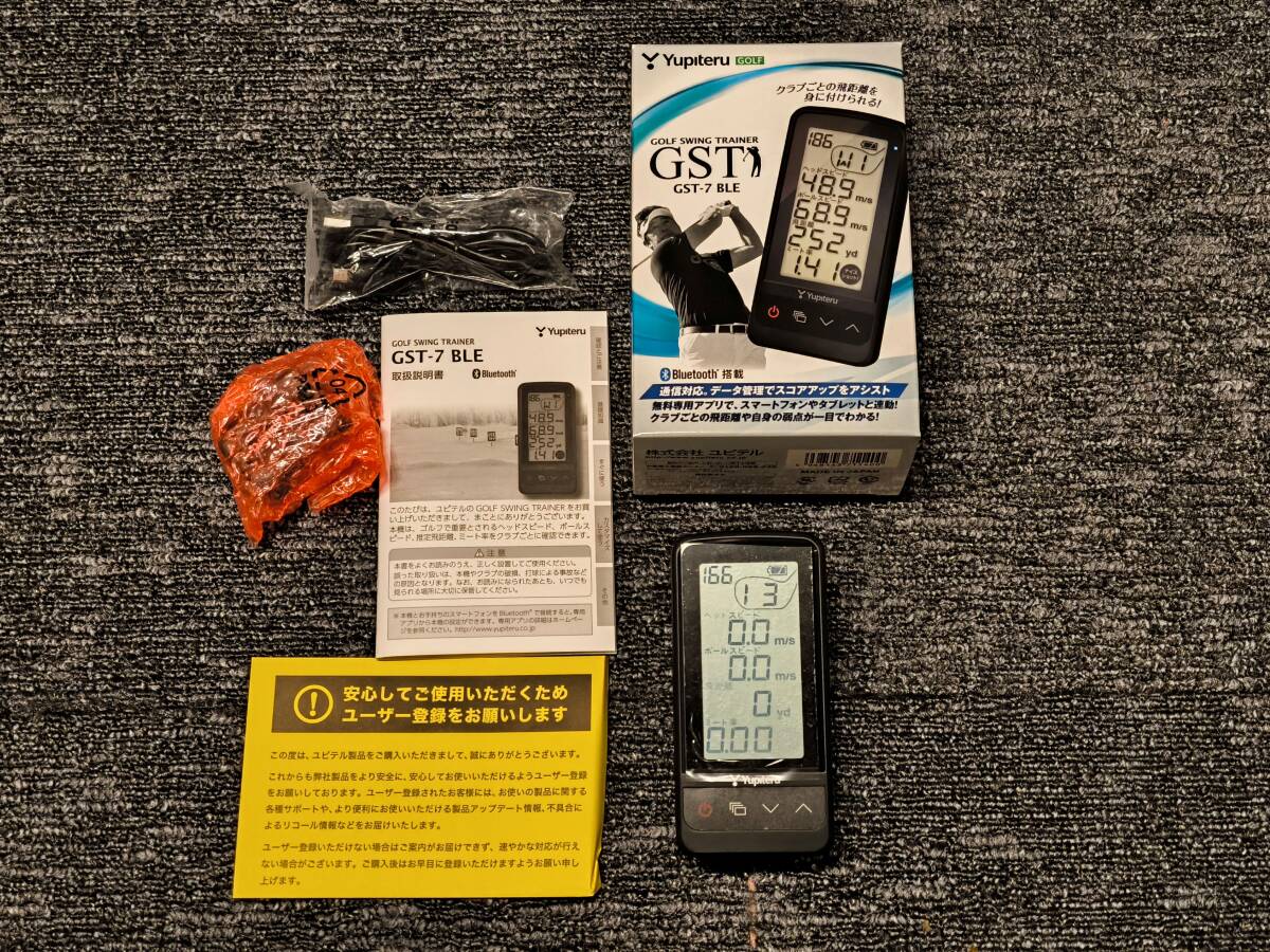 日本代購代標第一品牌【樂淘letao】－ユピテル GST-7 BLE ゴルフスイングトレーナー トレーニング用具 スピード測定器 Yupiteru 計測器 送料無料