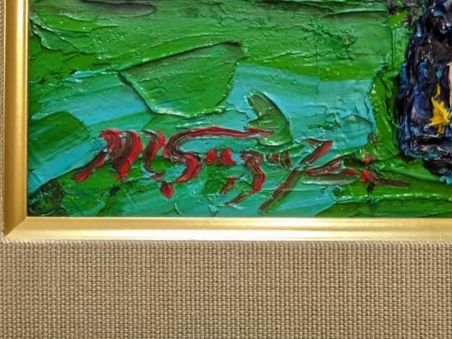 ☆収集家放出//日本画家 鈴木マサハル 肉筆 油彩画『薔薇//バラ ☆収集家放出//日本画家 鈴木マサハル 肉筆 油彩画『薔薇//バラ