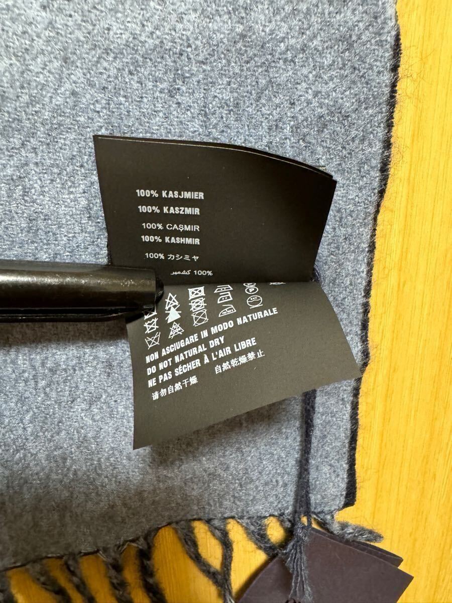 新品未使用 PRADA ダブルカシミヤマフラー ネイビー×ブルー 新品未使用 PRADA ダブルカシミヤマフラー ネイビー×ブルー