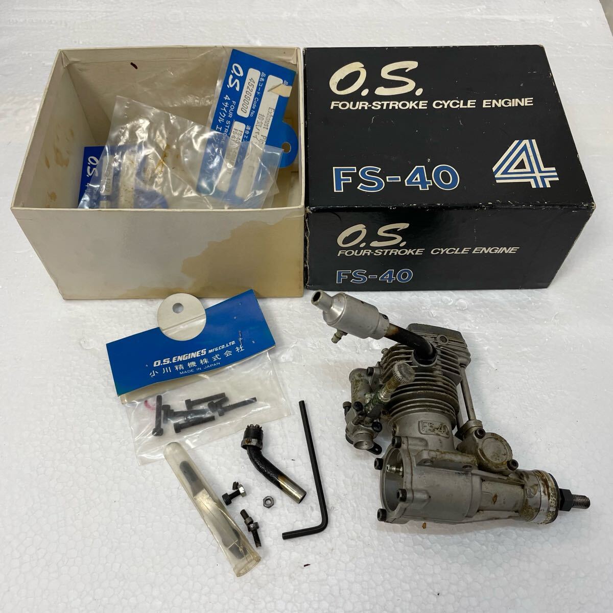 Yahoo!オークション - 小川精機 OS FS-40 4ストローク エンジン 箱付き