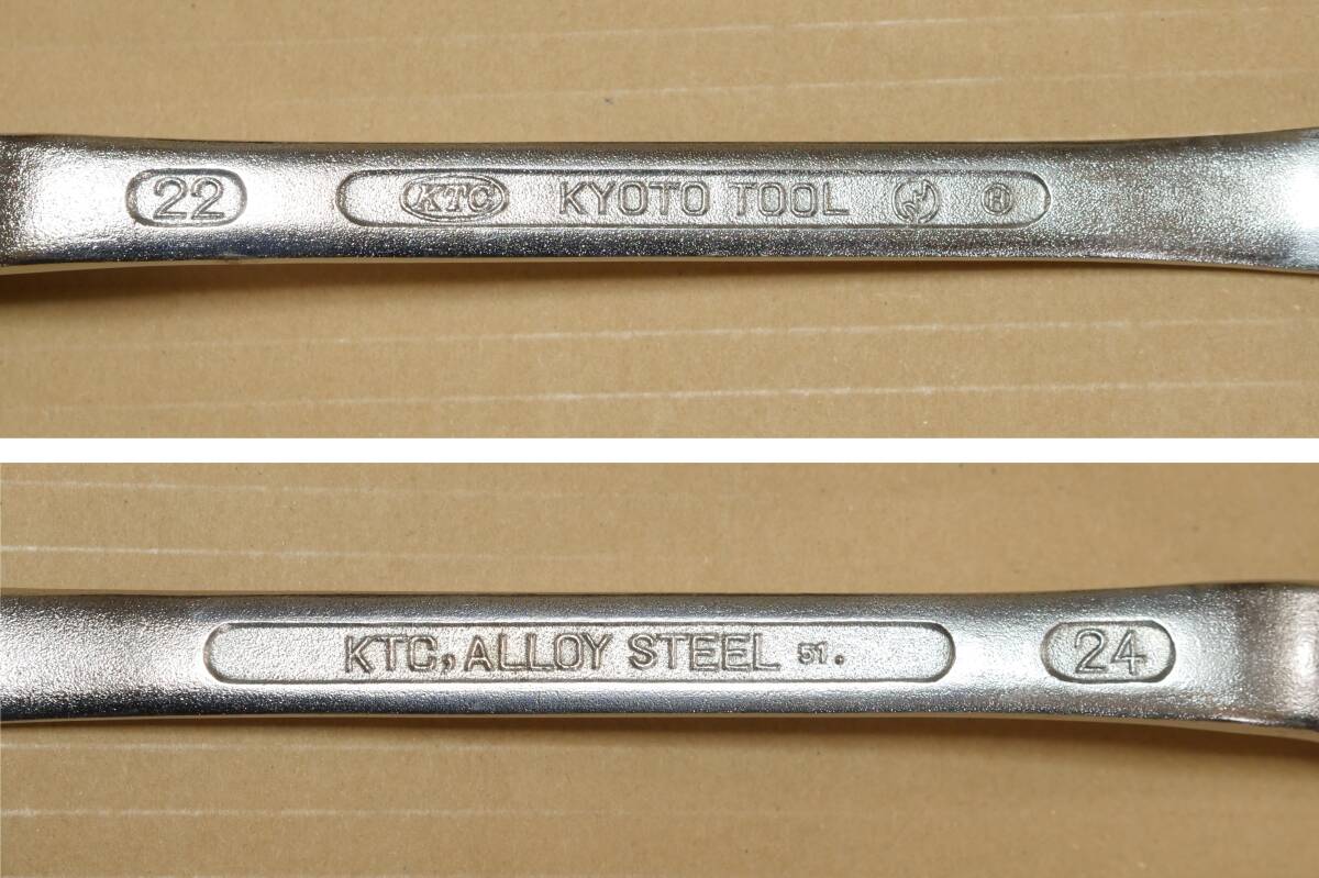 Yahoo!オークション - KTC 22 24 mm メガネ レンチ 旧ロゴ JIS マーク ...