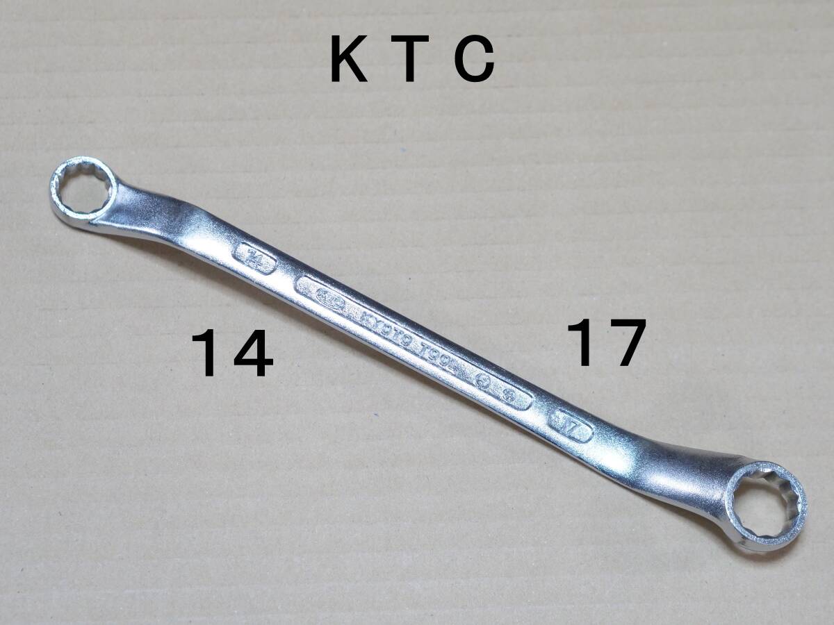 KTC 14 17 mm メガネ レンチ 旧ロゴ JIS マーク 付き 検 M5-1417 M25-14X17 TONE トネ M45-1417 M44-1417(めがねレンチ)｜売買された ...