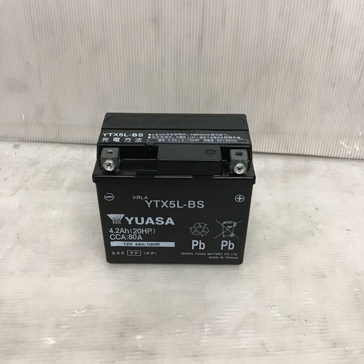 Yahoo!オークション - J001-10 バイク用 バッテリー YTX5L-BS 中古 良...