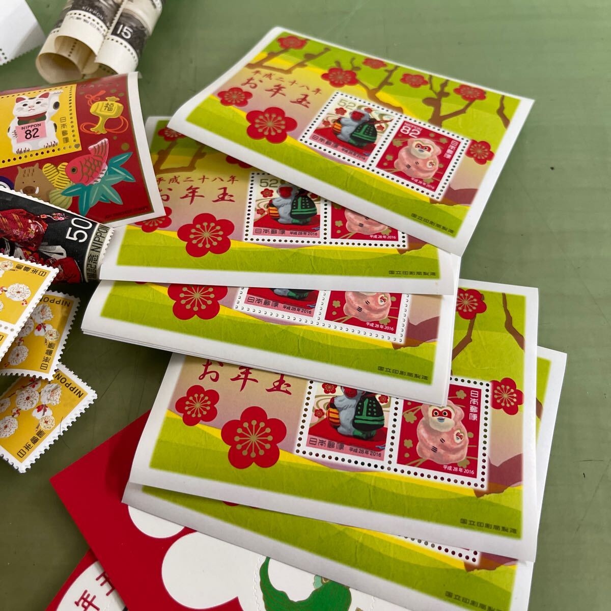 Yahoo!オークション - 記念切手 お年玉切手 バラ切手 約13239円分