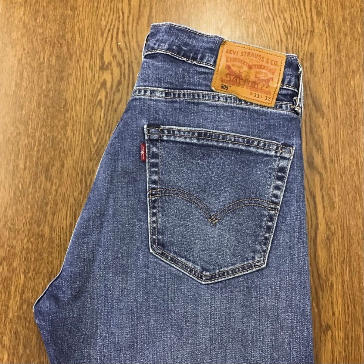 Yahoo!オークション - 【GD059】Levi's 505 W33 L32 色落ち加工 ジーン...