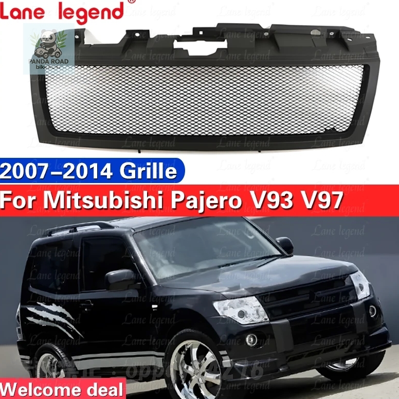 Yahoo!オークション - 三菱パジェロv93v97 2007-2014カー グリル レー...