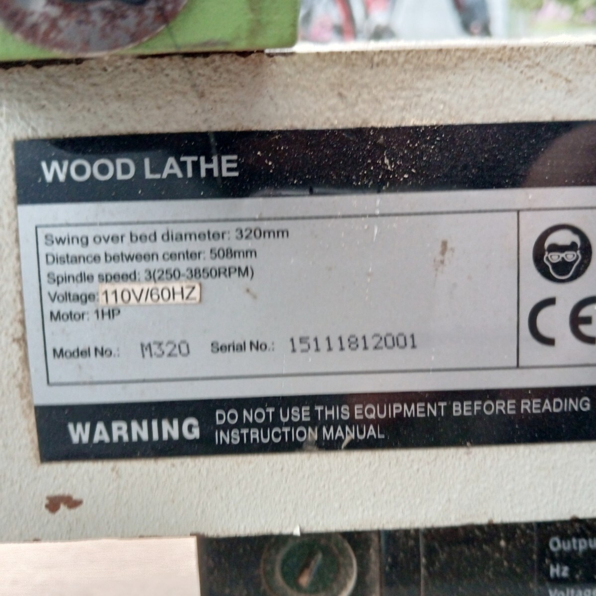 Yahoo!オークション - R # 木工旋盤 WOOD FAST M320 動作確認済み 直接...