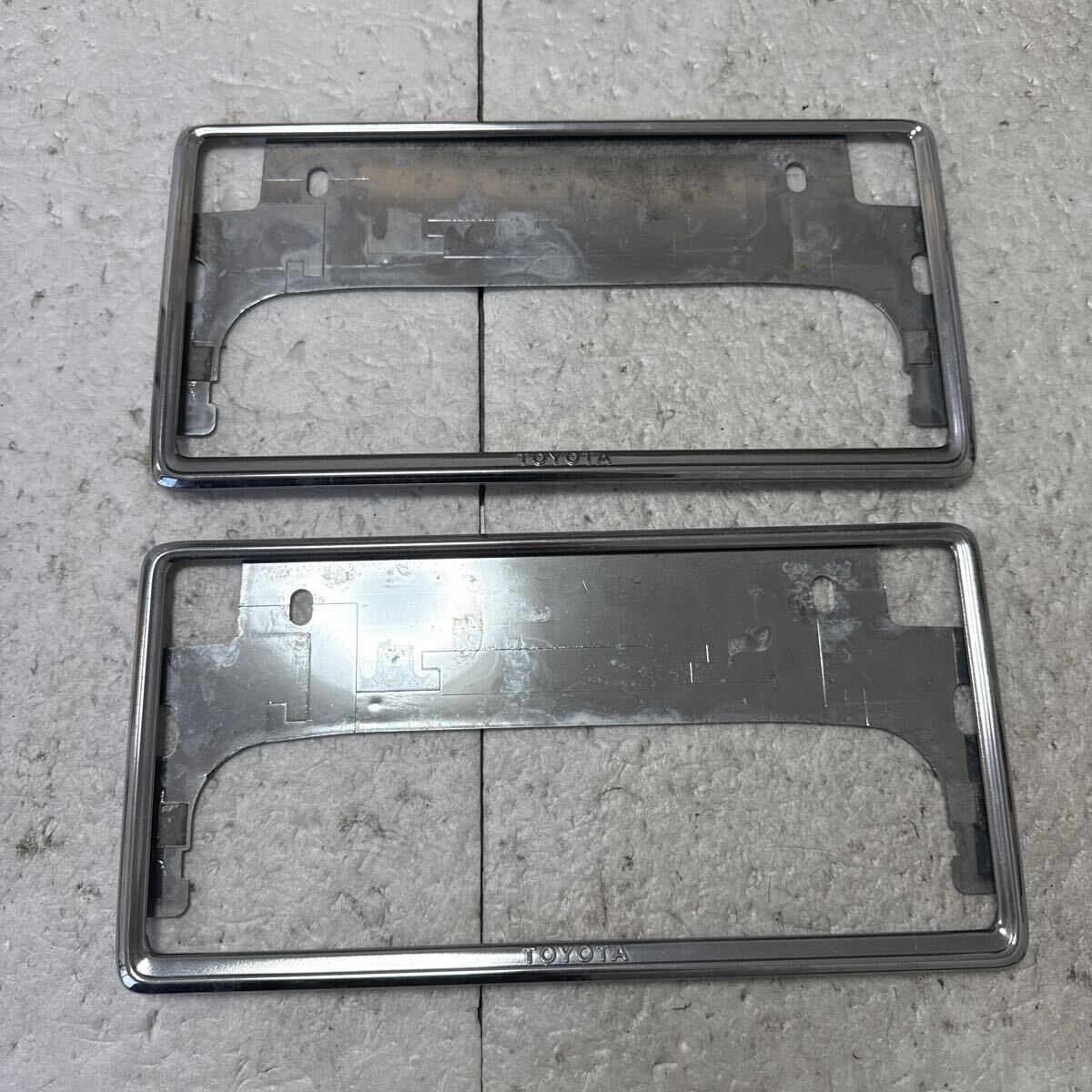 Yahoo!オークション - 87 トヨタ NHP 10 アクア ナンバーフレーム メッ...