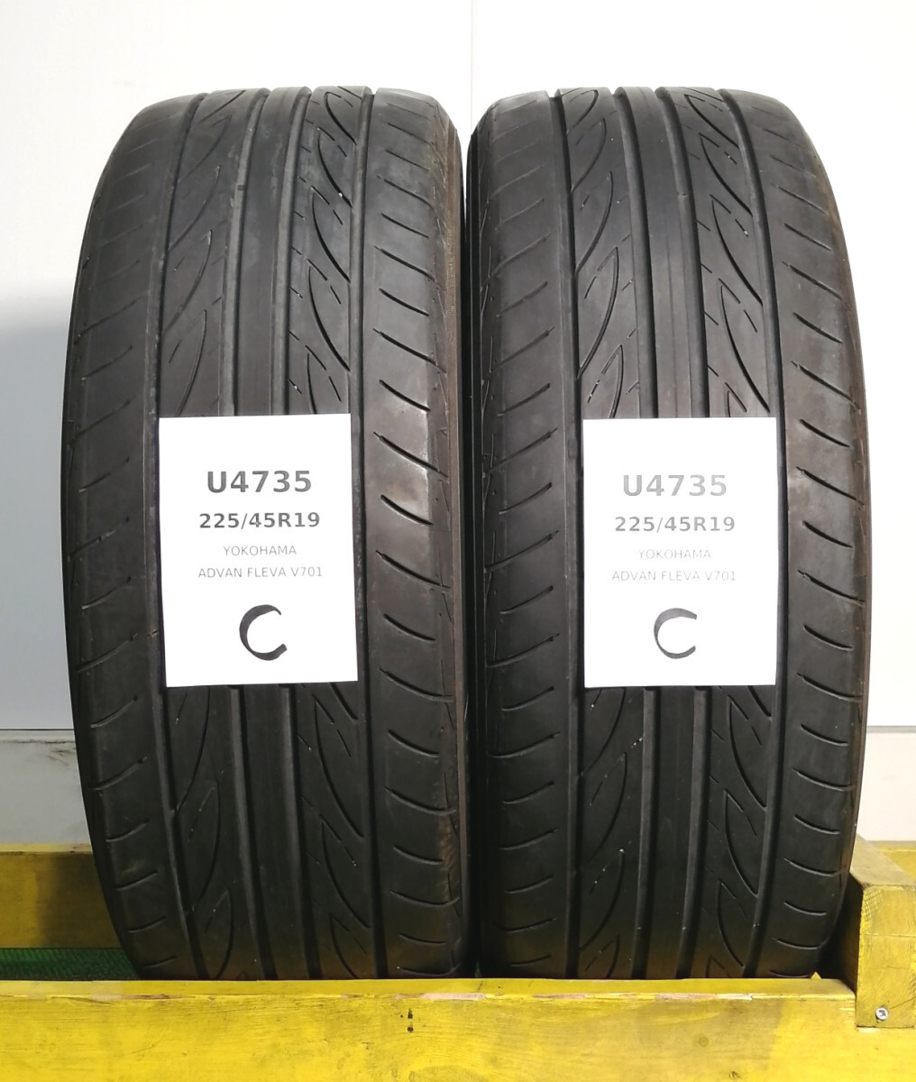 Yahoo!オークション - 225/45R19 92W Yokohama ADVAN FLEVA V701 中古 ...