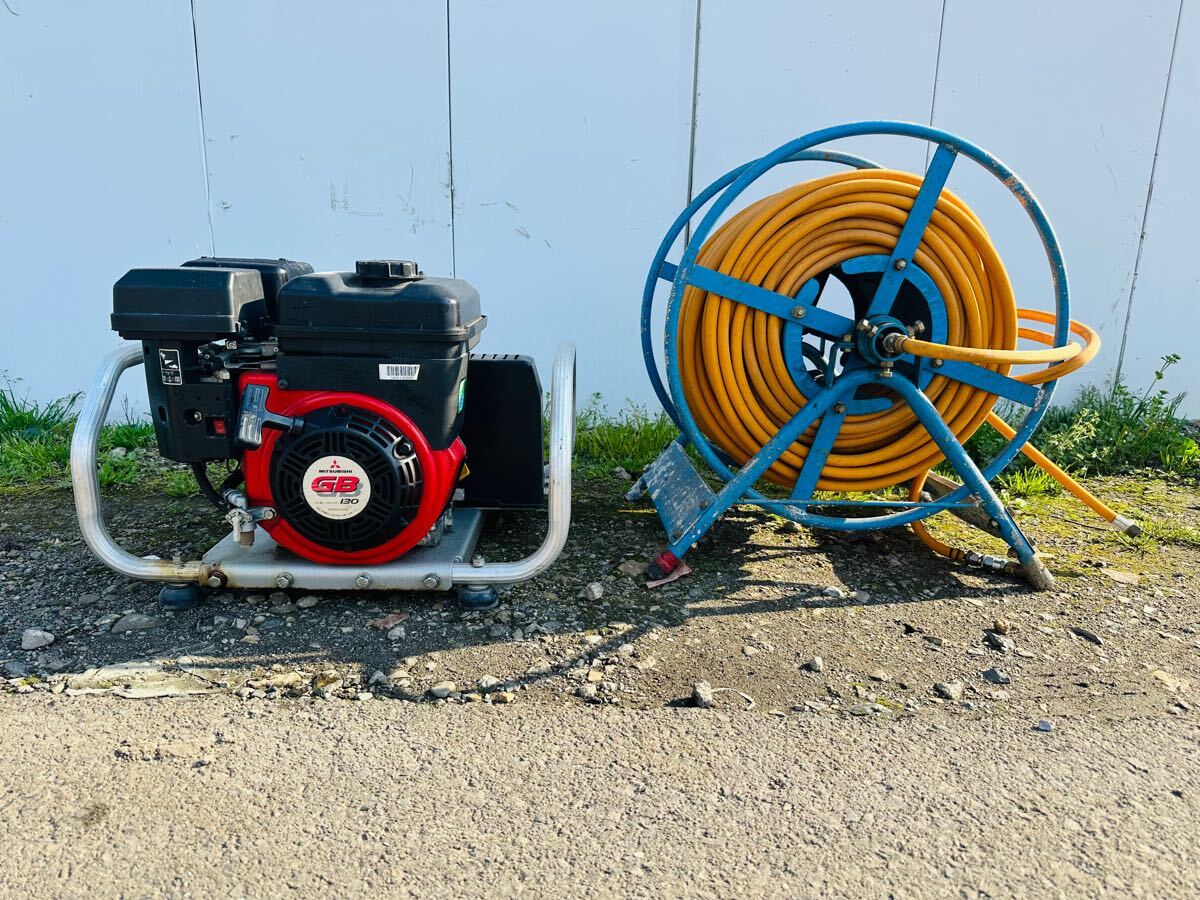 Yahoo!オークション - 動力噴霧器 セット動噴 三菱GB130 MARUYAMA MS33...