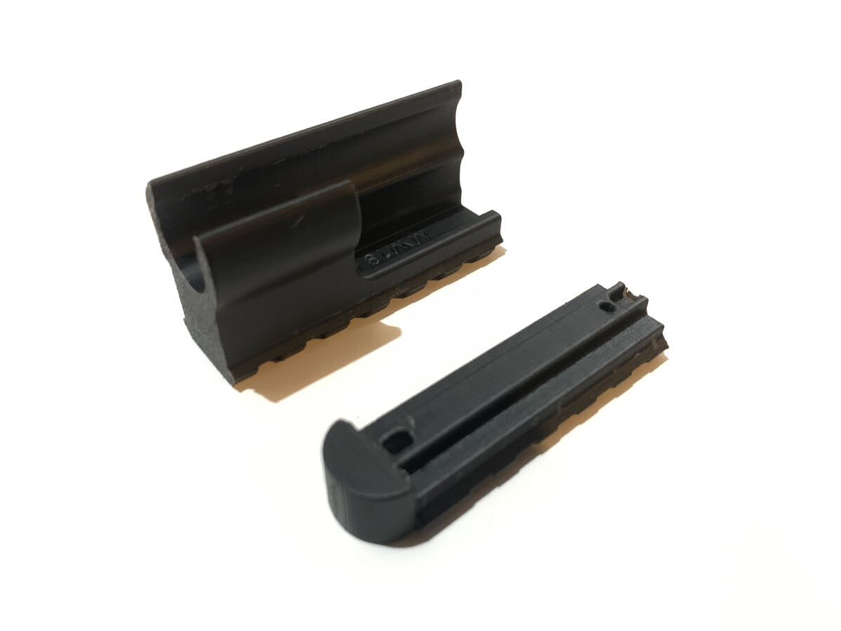 Yahoo!オークション - 東京マルイ用 M19 M66用 レールセット×2 ブラッ...