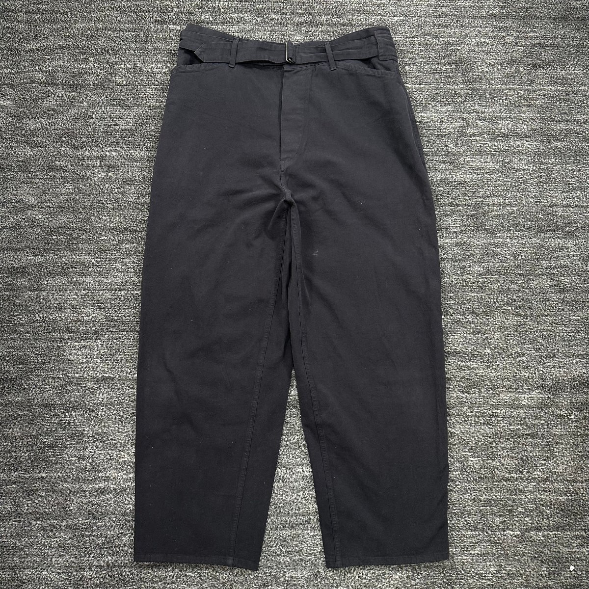 Yahoo!オークション - COMOLI W03-03014 製品染 ベルテッドパンツ 3 コ...