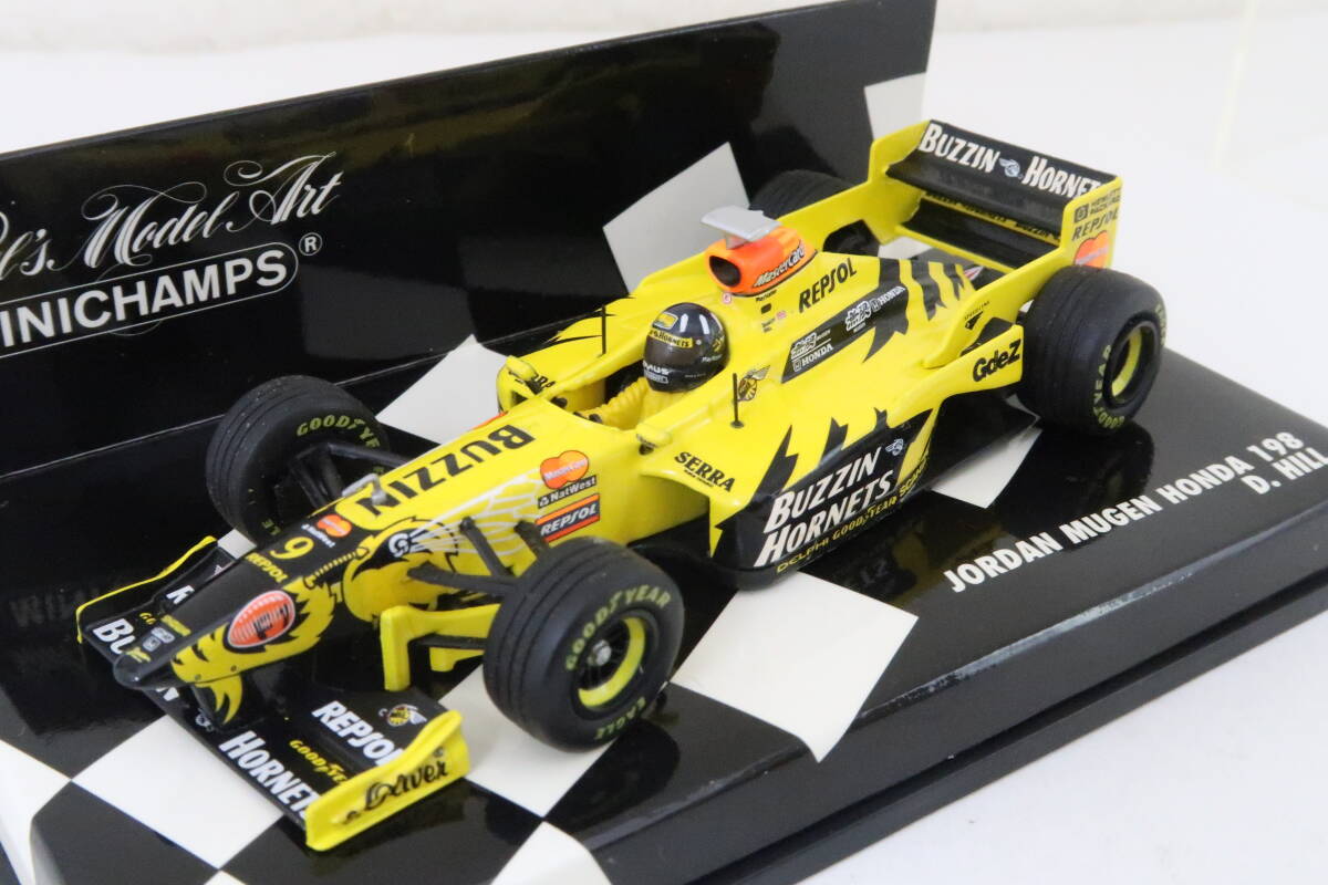 Yahoo!オークション - MINICHAMPS JORDAN MUGEN HONDA 198 D.HILL ジョ...