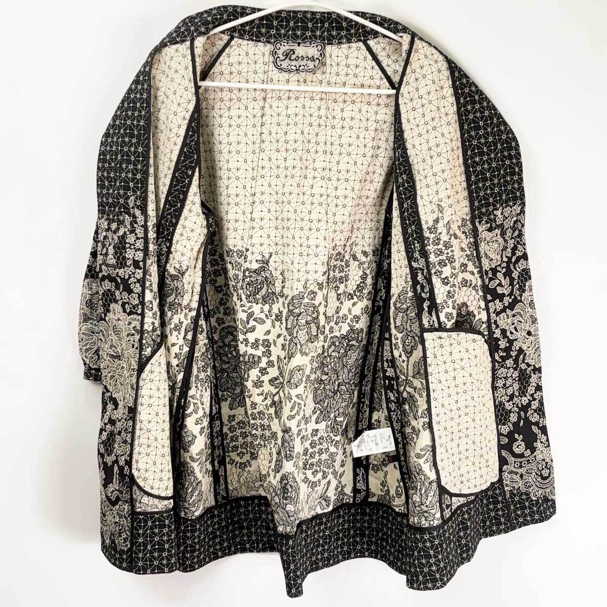 Yahoo!オークション - Rossa インポートロッサ 花柄 ジャケット 42 ブ...