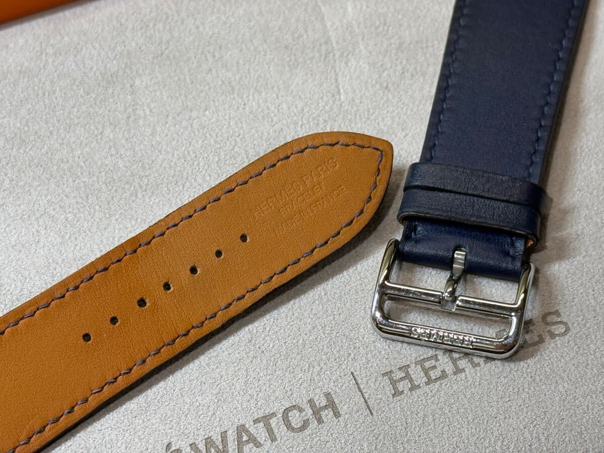 即決 Apple Watch HERMES ヴォー スウィフト ネイビー シンプルトゥール 46mm 45mm 44mm レザーバンド 622｜Yahoo!フリマ（旧PayPayフリマ）