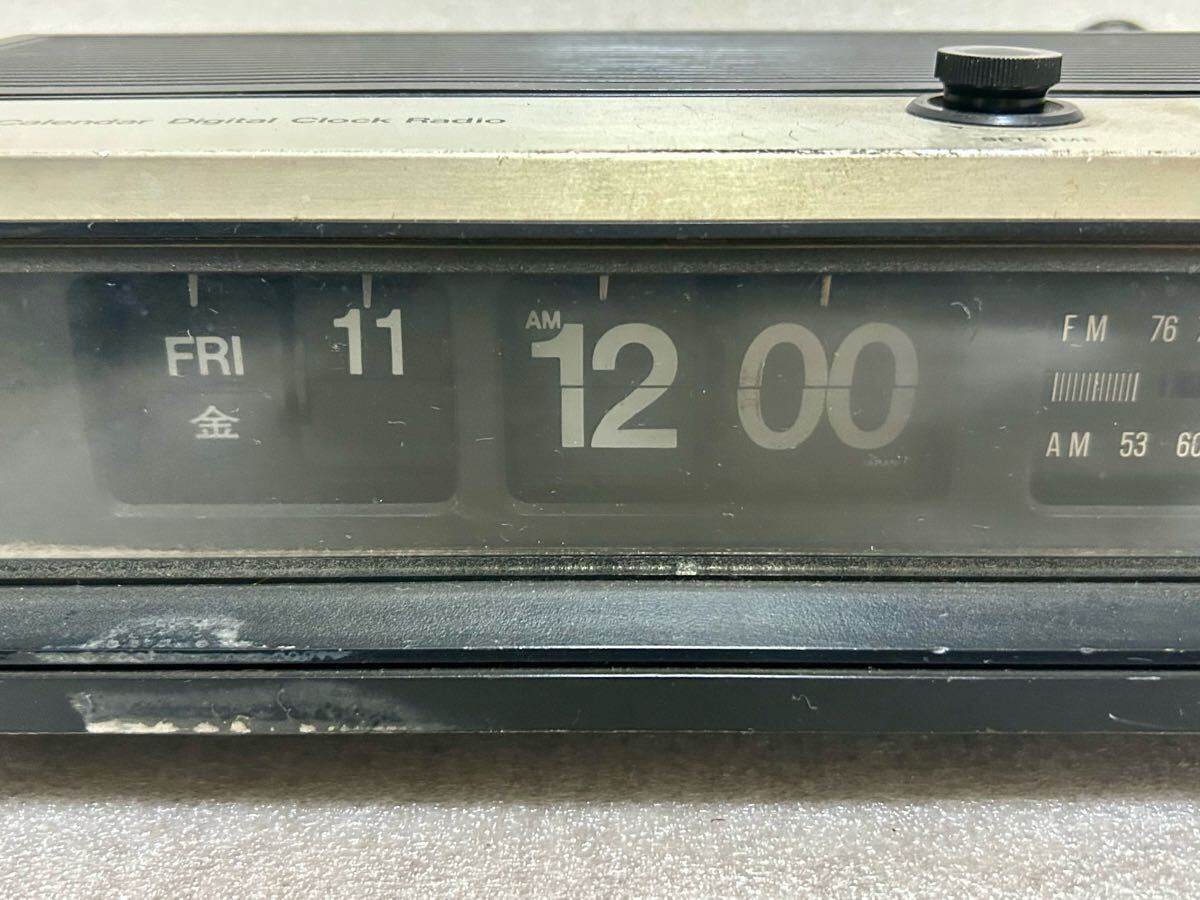 Yahoo!オークション - National RC-704 FM AM CLOCK RADIO パタパタ時...