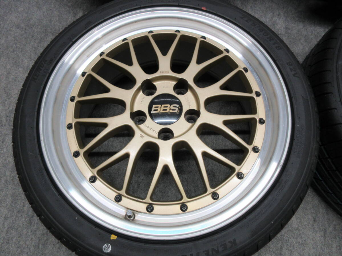 Yahoo!オークション - 人気のゴールド BBS LM 18インチ セドリック グ...