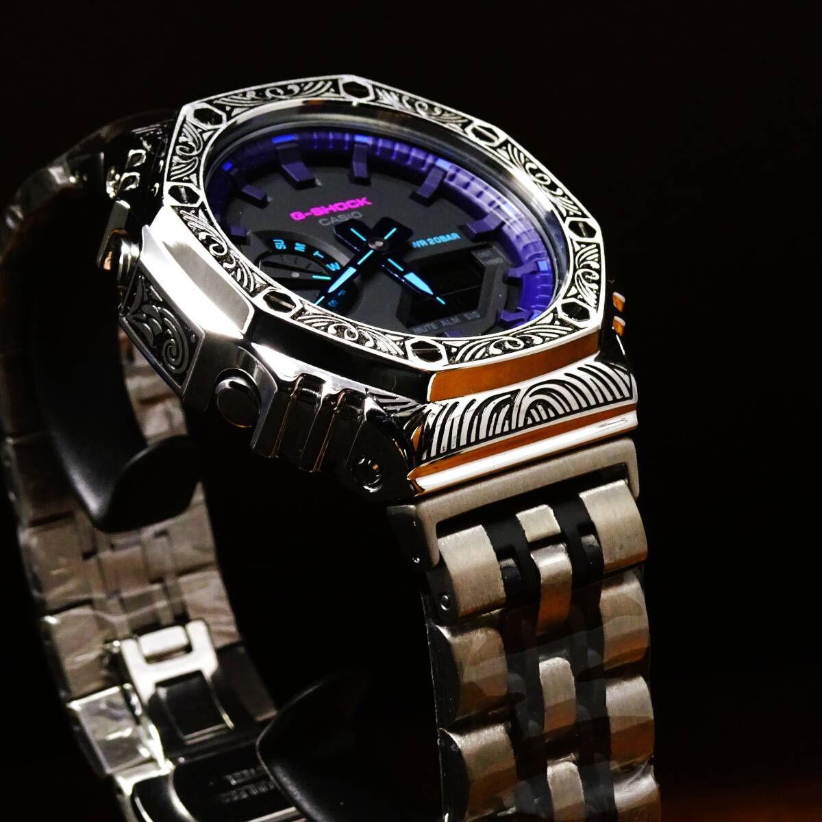 〓新品〓GショックCUSTOM・MADE腕時計本体付GA2100ステンレス製 〓新品〓GショックCUSTOM・MADE腕時計本体付GA2100ステンレス製