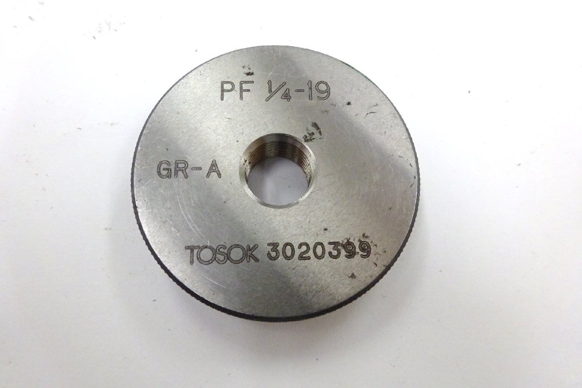 Yahoo!オークション - TOSOK ネジリングゲージ PF1/4-19 GR-A 送料無料