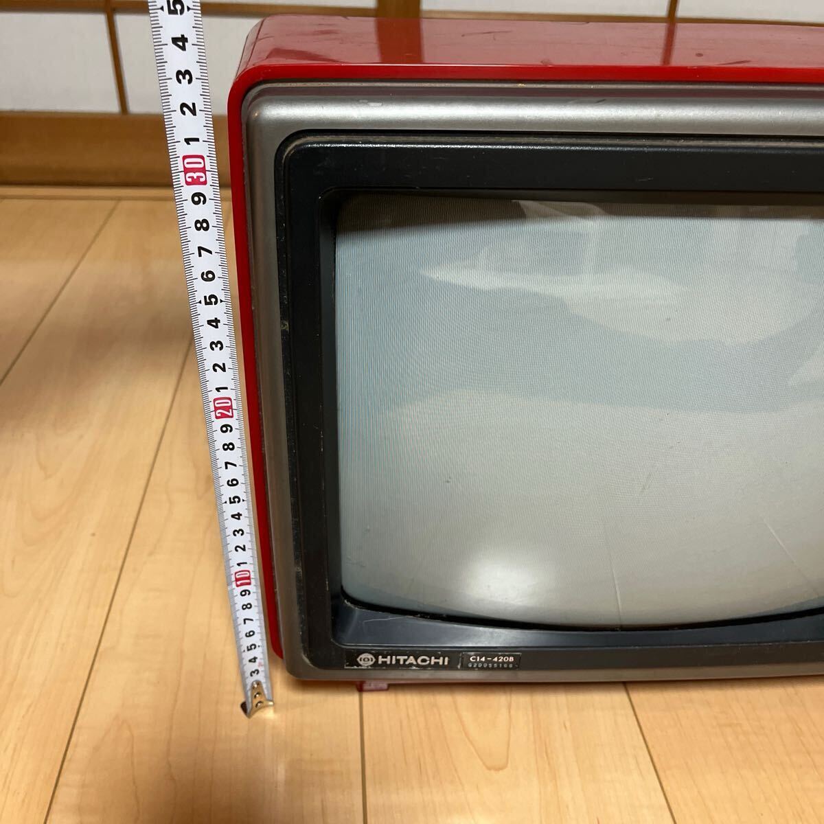 1982年1-6月製 昭和レトロ 日立 キドカラー 14型 ブラウン管 1982年1-6月製 昭和レトロ 日立 キドカラー 14型 ブラウン管