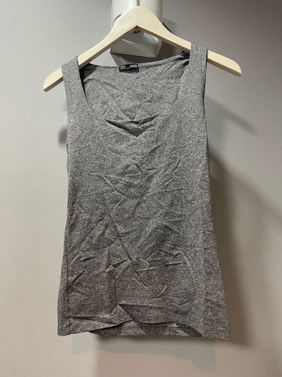 Yahoo!オークション - ZARAザラタンクトップグレートップスレディース