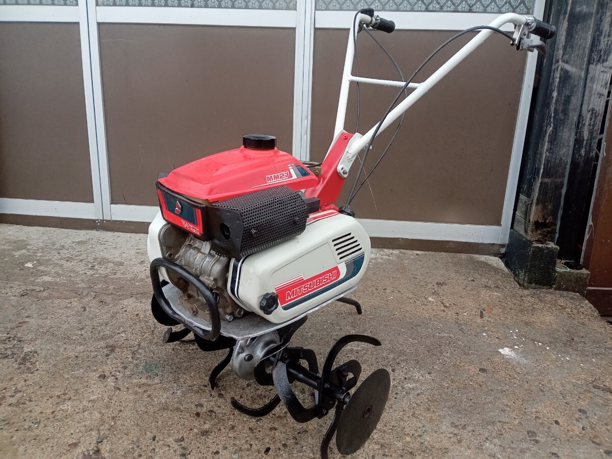 Yahoo!オークション - 管理機・耕運機 三菱MM27 バック付き ミニ耕うん...