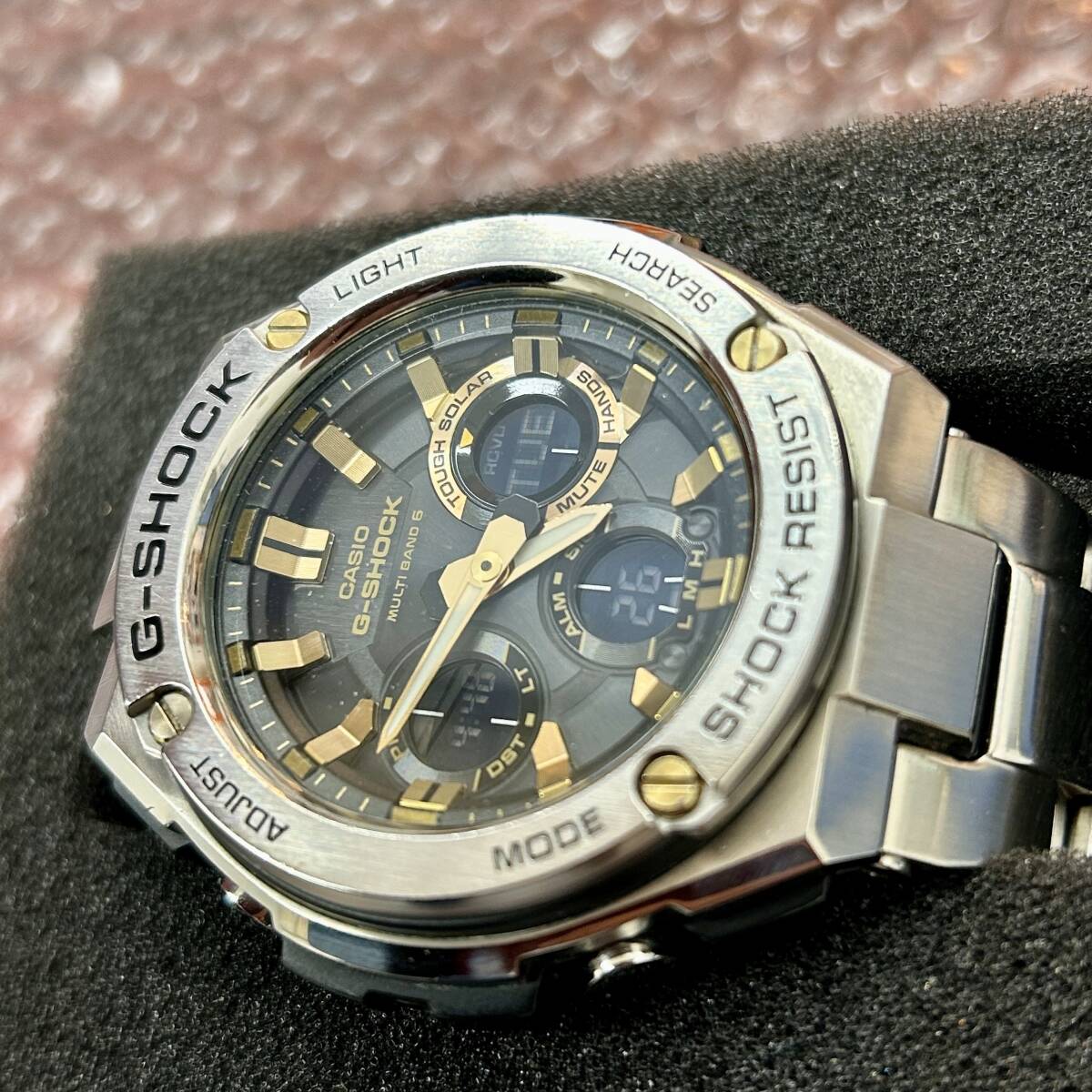 大黒屋 G-SHOCK GST-W110D 5444 G-STEEL/Gスチール タフソーラー 電波受信 電波ソーラー マルチバンド6 メタルバンド ゴールド(TOUGH SOLAR)｜売買さ ...