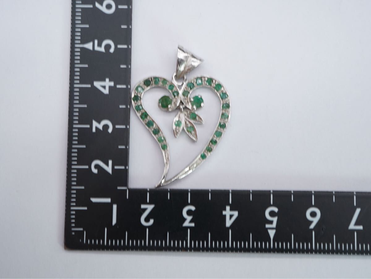 Yahoo!オークション - 【1685】エメラルド ネックレストップ ペンダン...