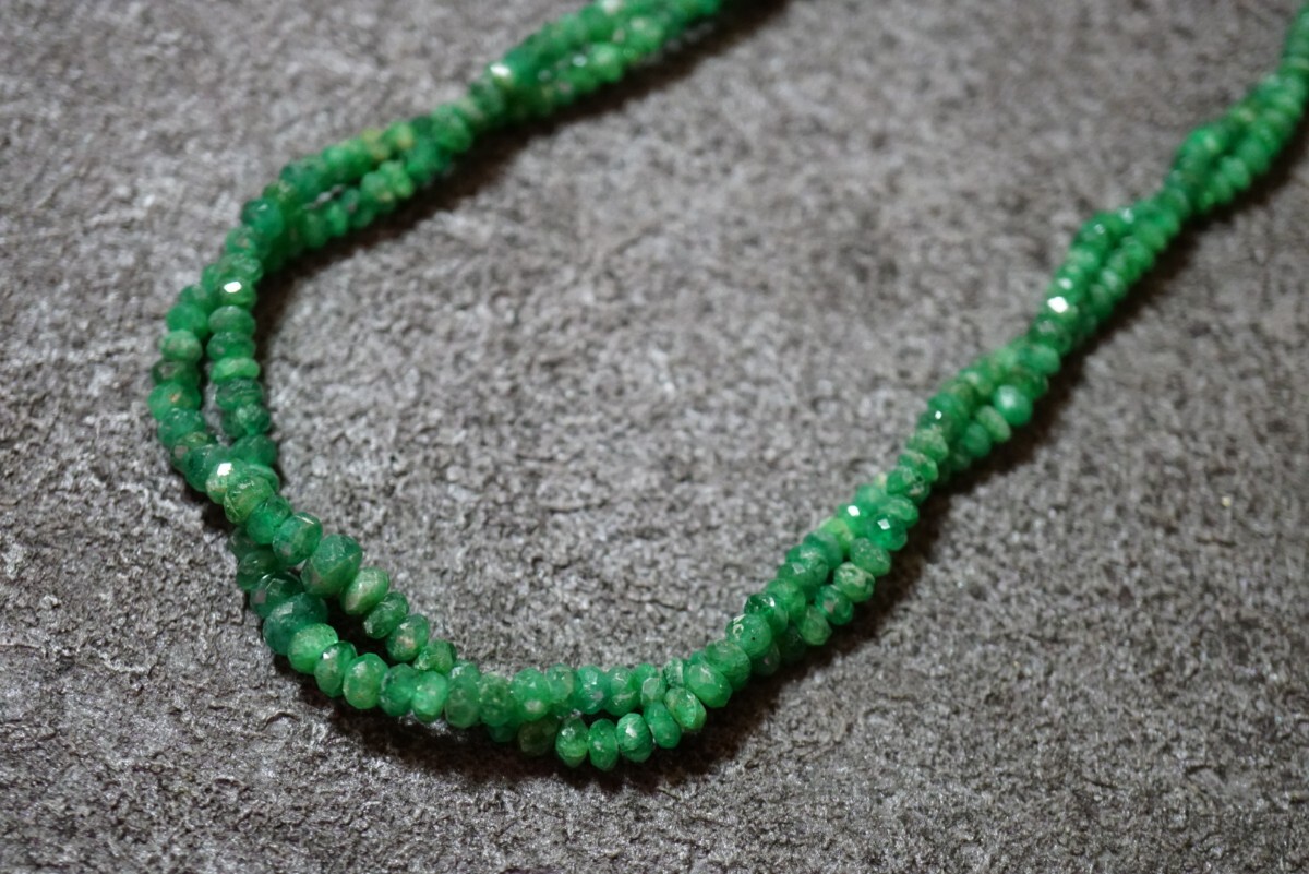 Yahoo!オークション - x86 天然エメラルド ネックレス ヴィンテージ ア...