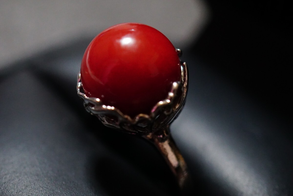 Yahoo!オークション - x97 大玉 赤珊瑚 丸玉 約11.6㎜ 天然珊瑚 コーラ...