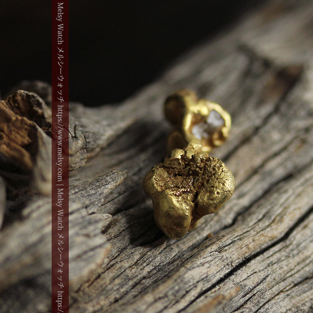 Yahoo!オークション - 3.44gのコロコロとした形の厚みのある自然金・ゴ...