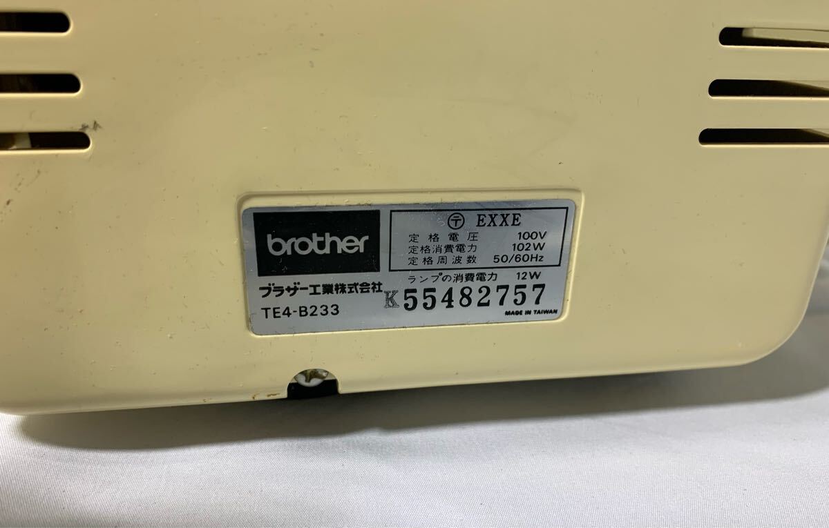 Yahoo!オークション - brother ロックミシン TE4-B233 ブラザー ホーム...