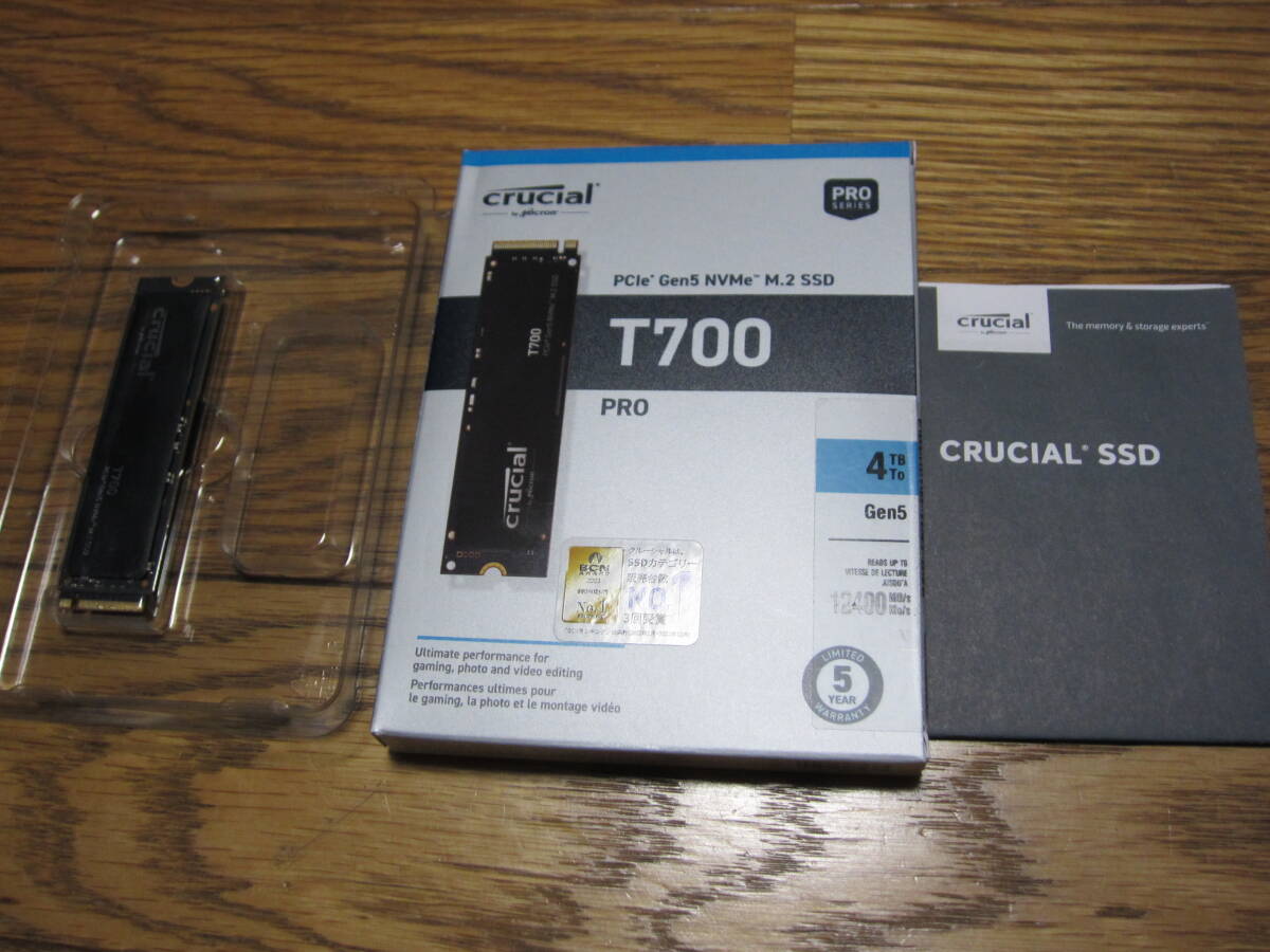 Yahoo!オークション - Crucial T700 CT4000T700SSD3（4TB/PCIe 5.0x4/N...