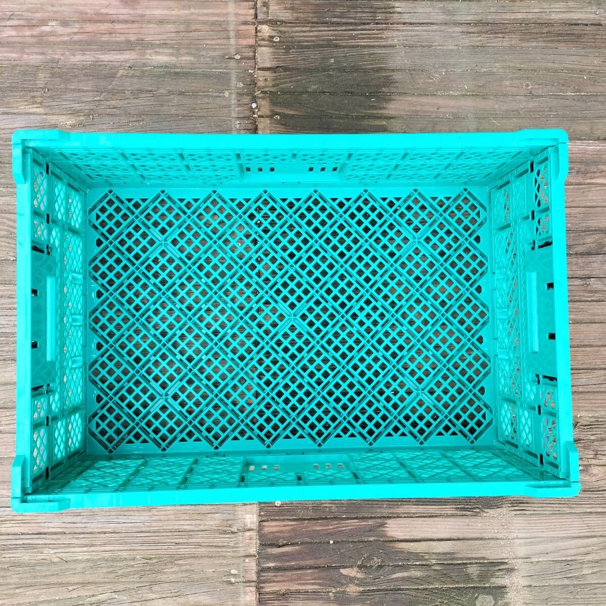 Yahoo!オークション - 送料無料 20個中古折り畳みコンテナL59.5cms×W4...