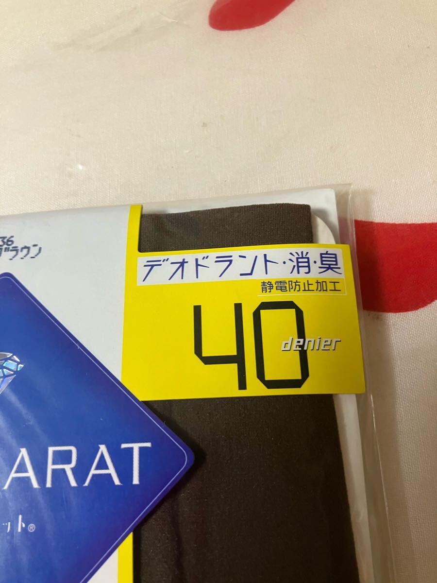 Yahoo!オークション - atsugi miracarat L-LL 40デニール ダークブラウ...