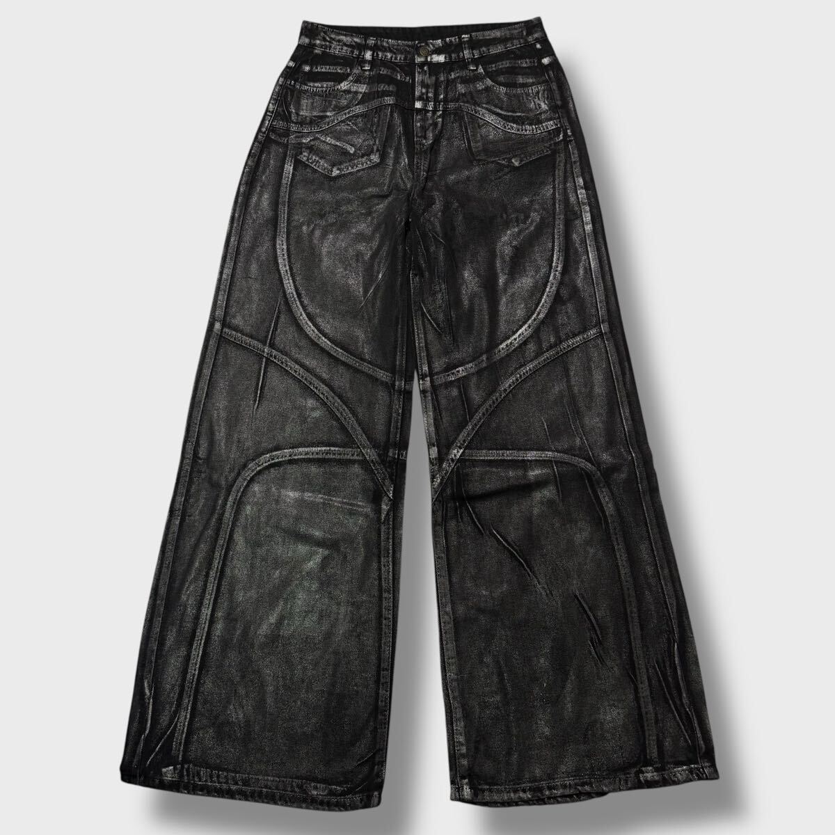 00s Coating buggy denim pants balenciaga rick owens Japanese 00s Coating buggy denim pants balenciaga rick owens Japanese