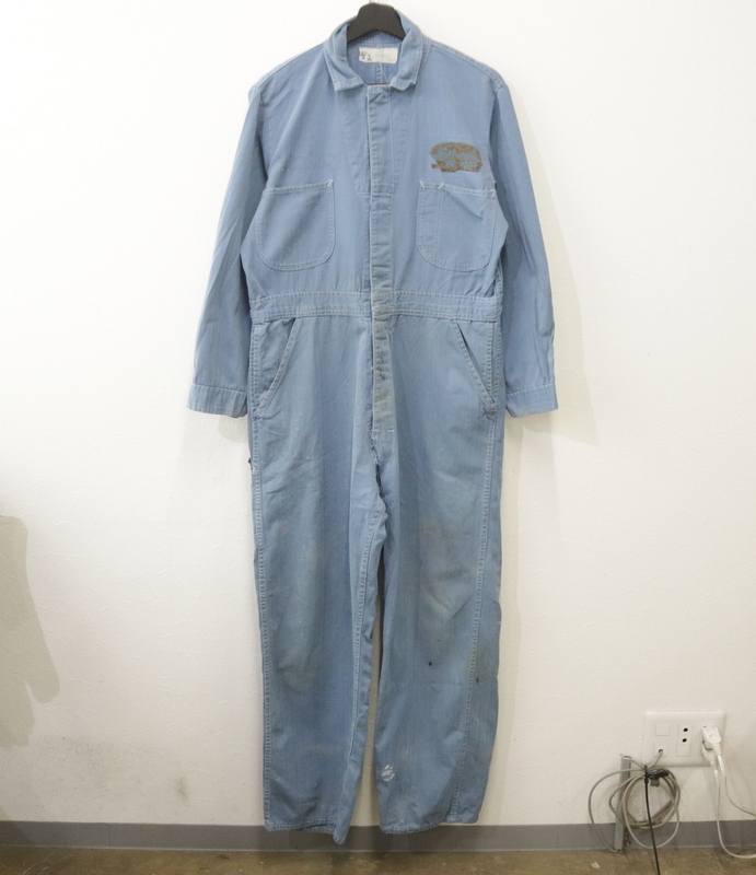 Yahoo!オークション - G521 80sビンテージ つなぎ オールインワン 1980...