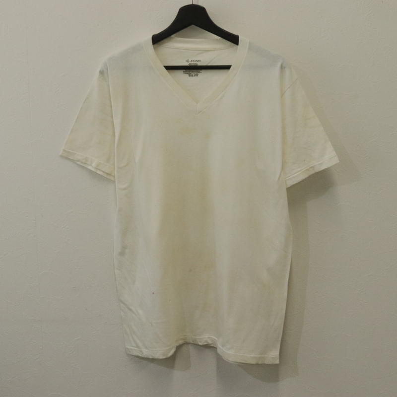 Yahoo!オークション - j407 2000年代製 JOCKEY Vネック 無地Tシャツ 00...