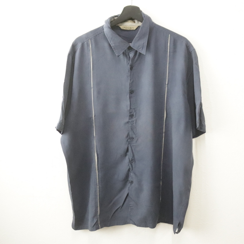 Yahoo!オークション - C439 2000年代製 AXIST 半袖シルクシャツ 00s 表...