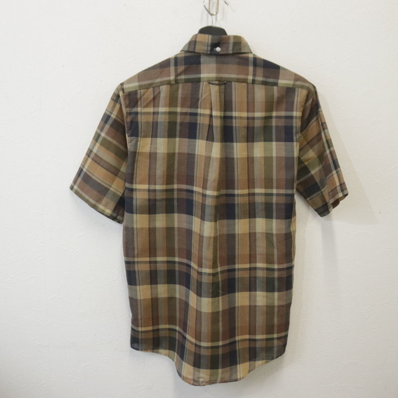 Yahoo!オークション - P796 70sビンテージ 半袖 ボタンダウン チェック...